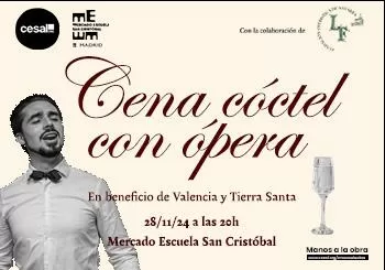 Entradas Cena cóctel con Ópera en Madrid