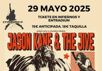 Entradas JASON KANE & THE JIVE en SALA CREEDENCE - Zaragoza